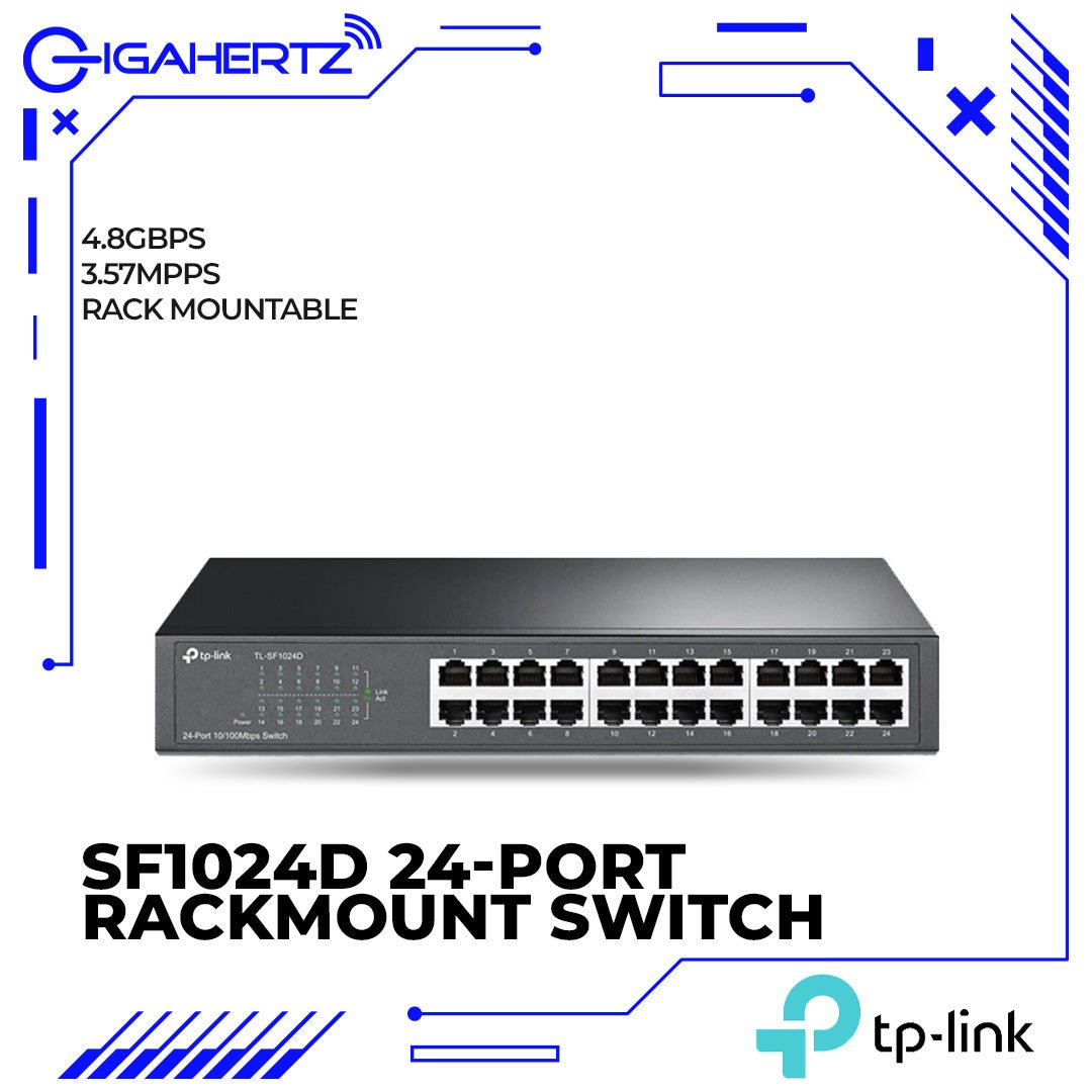 TP-Link SF1024D 24-port 10/100Mbps Desktop/Rackmount Switch | Gigahertz