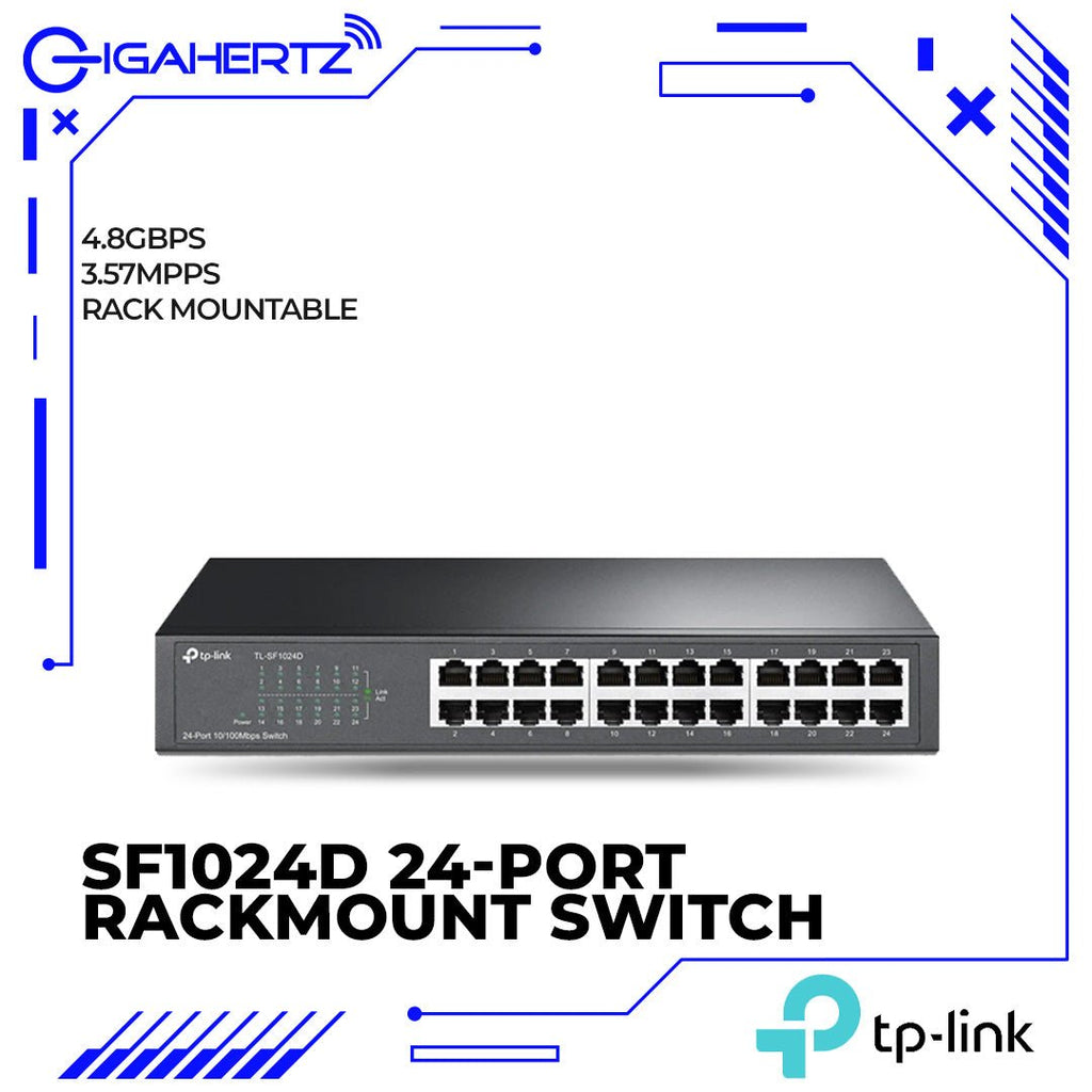 TP-Link SF1024D 24-port 10/100Mbps Desktop/Rackmount Switch | Gigahertz