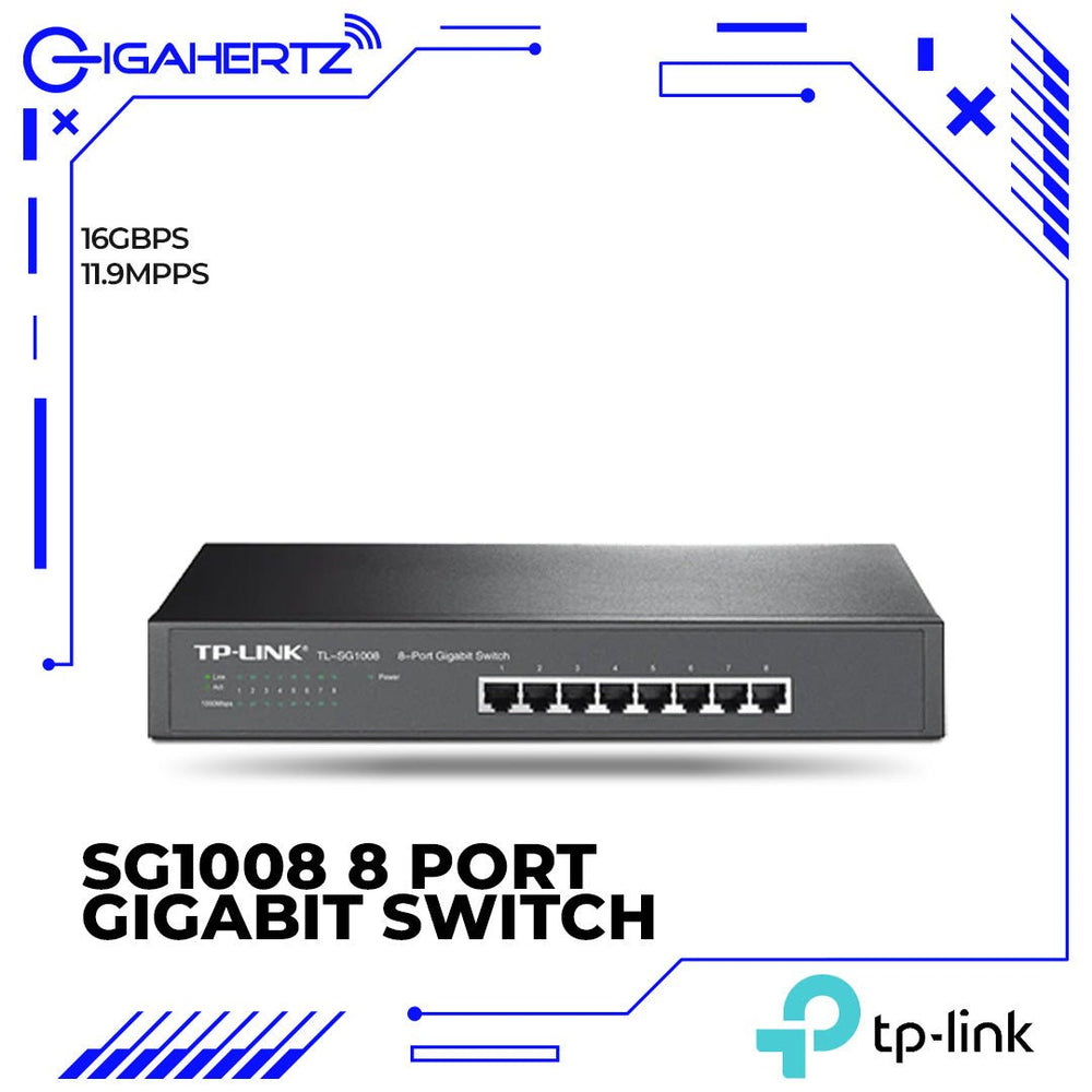 TP-Link SG1008 8 Port Gigabit Switch | Gigahertz