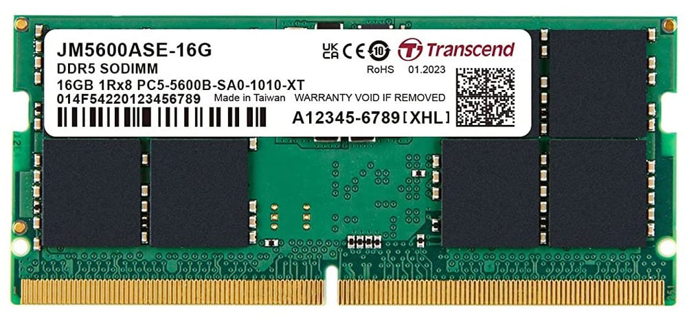 Transcend 16GB DDR5-5600 SO-DIMM | Gigahertz