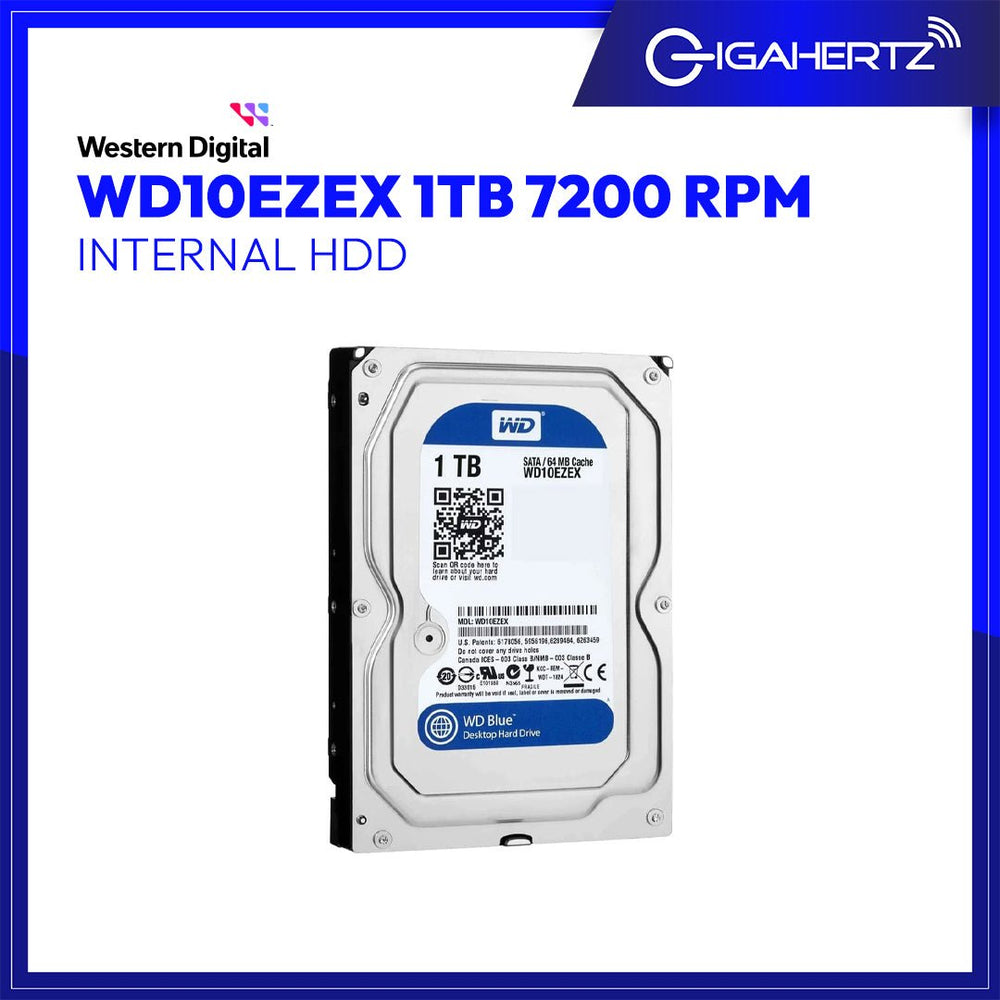 Western Digital WD10EZEX 1TB 7200 RPM Internal HDD | Gigahertz
