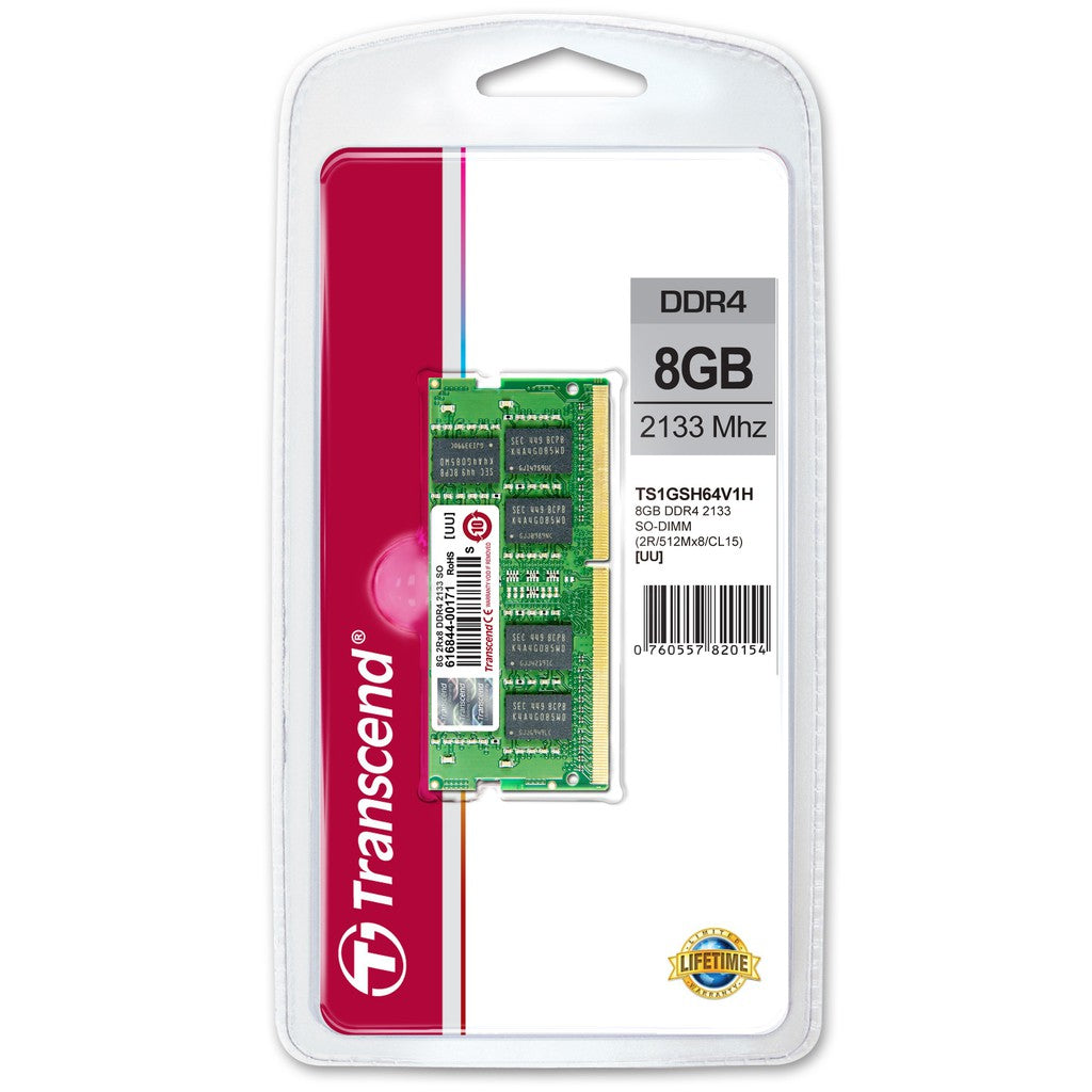 Transcend DDR4-2133 Unbuffered SO-DIMM/ DIMM TS1G